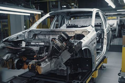 Robot Assembling Car Engine With Each Part Being Perfectly Placed Robot Assembling Car Engine With Each Part Being Perfectly Placed