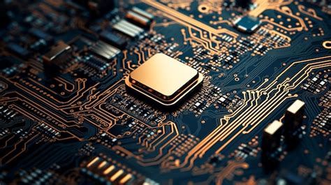 Premium Ai Image Computer Motherboard With Electronic Components