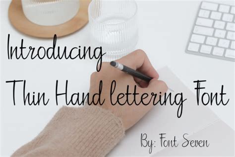 Thin Hand Lettering Script Font Fonts Free Downloads