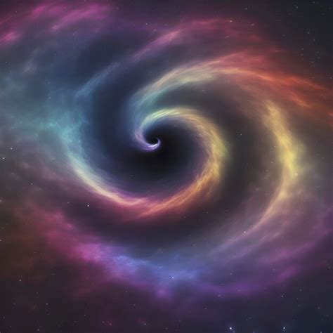 Premium Psd Swirling Nebula And The Black Hole In The Middle Of A