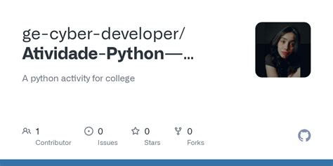 Github Ge Cyber Developeratividade Python Faculdade A Python Activity For College