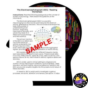The Electroencephalograph EEG Reading Worksheet Editable TPT