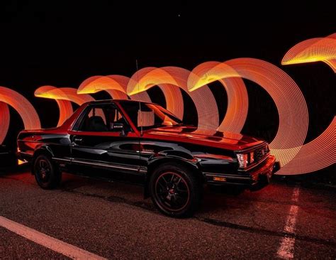 Light Painting On Subaru Brat