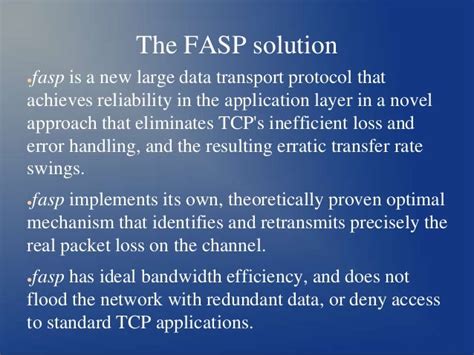 fast and secure protocol fasp