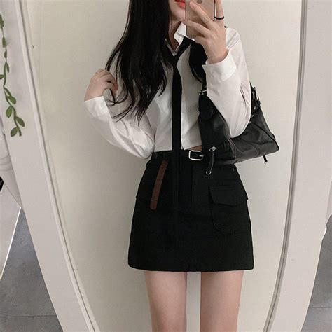 투게더위드미 당일 슬림 두께감 코디용 끈타이 블랙 하이틴룩 프레피룩 넥타이 코디 초커끈 레이어드 출근룩 긱시크룩