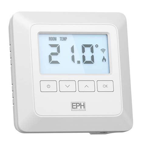 Eph Non Programmable Mains Rf Room Thermostat Cdt2 Rf