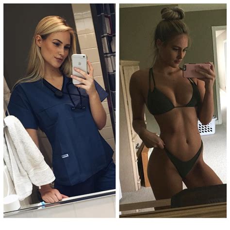 Nurse In Her Scrubsbikini Pic