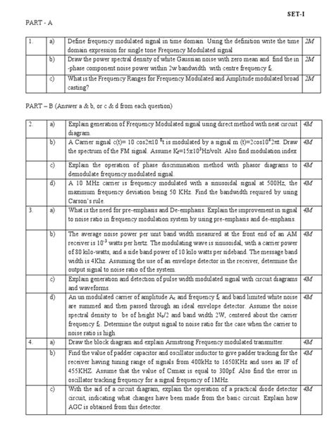 Analog Communications Pdf Frequency Modulation Detector Radio