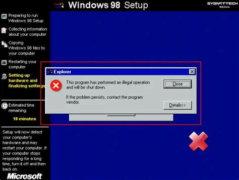 Windows 98 Error Im Using Windows 98 Me 2000 Xp Or Windows Nt 40