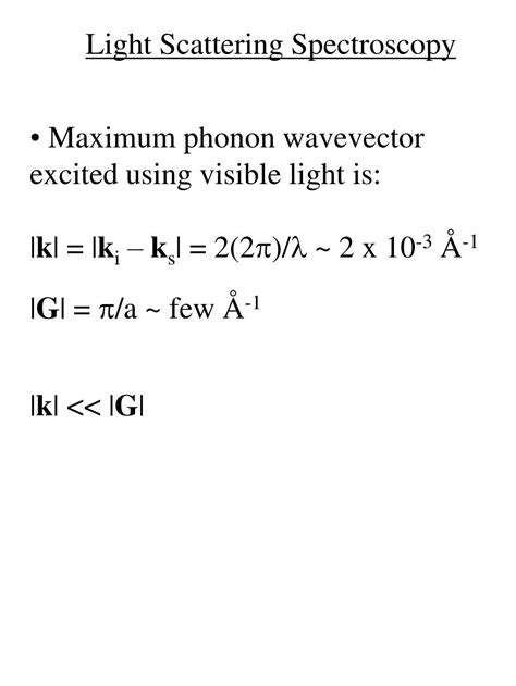 Ppt Light Scattering Spectroscopy Powerpoint Presentation Free