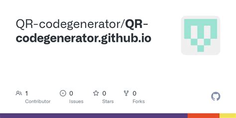 Github Qr Codegeneratorqr