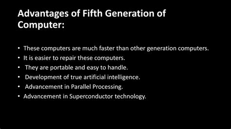 Fifth Generation Computers Pptx