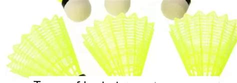 Types Of Badminton Shuttlecock Sports Galaxy Online Sports Store In