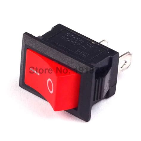 5PCS Push Button Mini Switch KCD117 2Pin Snap In On Off Rocker Switch In Switches From Lights