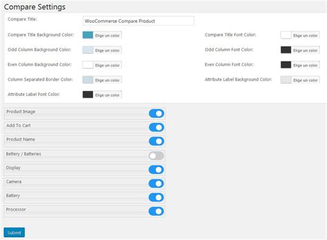 Woocommerce Product Compare