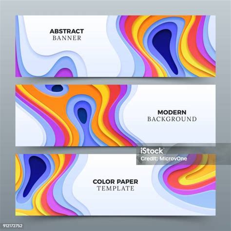 3d 종이 절단 곡선된 도형을 패션 추상적인 광고 벡터 배너 3차원 형태에 대한 스톡 벡터 아트 및 기타 이미지 3차원 형태 가리기 개념 Istock