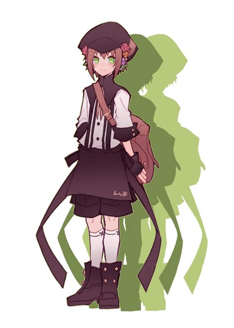 Miwasiba 1bitheart Official Art 1boy Androgynous Apron Boots