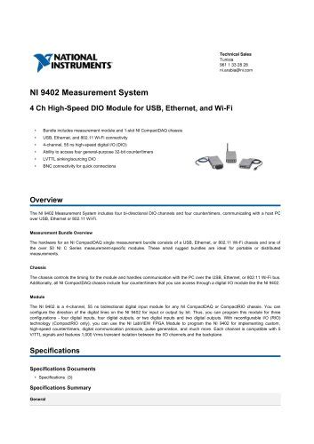 NI Measurement System NATIONAL INSTRUMENTS PDF Catalogs Technical Documentation