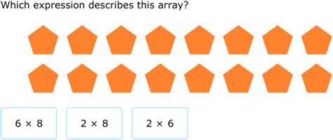 Ixl Identify Multiplication Expressions For Arrays Year 4 Maths