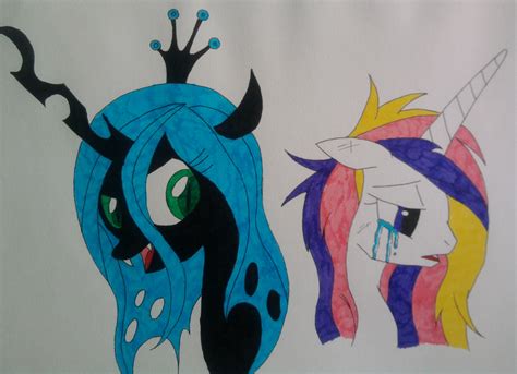 Queen Chrysalis And Cadence By Evilfurry On Deviantart