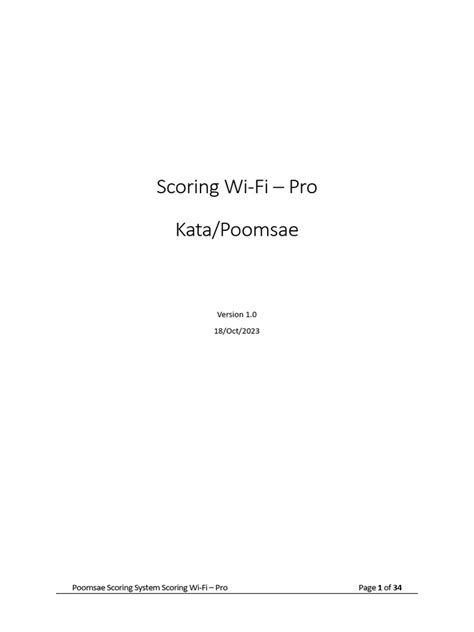 Martial Arts Scoring User Manual Pdf Computer Network Microsoft Windows