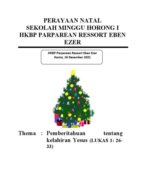 Tema Natal Kreatif Sekolah Minggu Pdf Seni