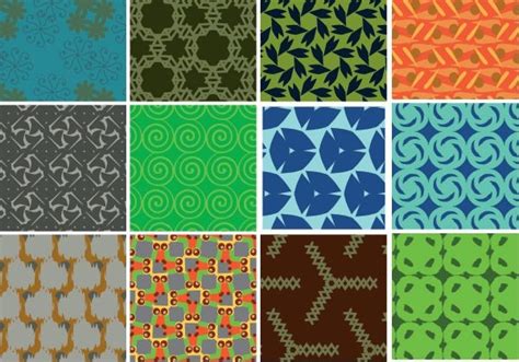 Seamless Tile Pattern Vector Set Free Download