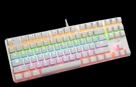 Pc Active 📣 თეთრი ფერის მინი მექანიკური კლავიატურა G2000