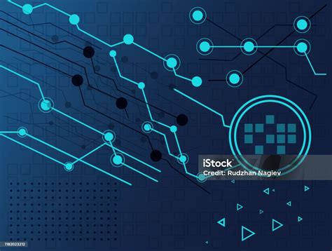 추상선과 점은 배경을 연결합니다 기술 연결 디지털 데이터 및 빅 데이터 개념 인포그래픽에 대한 스톡 벡터 아트 및 기타 이미지 인포그래픽 회로판 0명 Istock