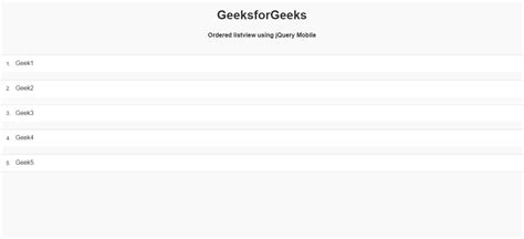 如何使用 jQuery Mobile 制作有序列表视图 码农参考