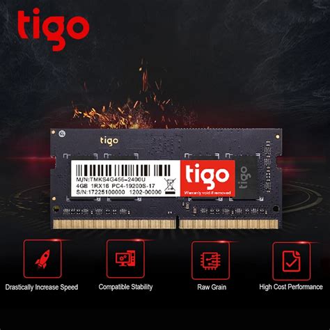 Tigo Оперативная память Ddr4 8 Gb ноутбук 2400 МГц памяти 8 гб Ddr 4