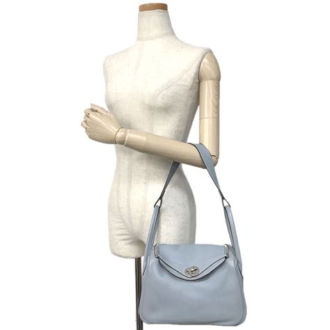 【楽天市場】hermes エルメス リンディ 26 トリヨンクレマンス ライトブルー パラジウム金具 2wayバッグ ハンドバッグ ショルダー