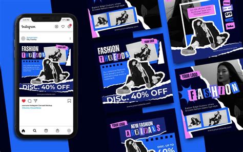 Fashion Threads Instagram Post Template Templatemonster