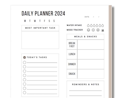For 2024 Productivity Heres A Free Simple Daily Planner R Remarkabletablet
