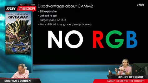 Msi Highlights Benefits Of Camm2 Ddr5 Memory For Desktop Pcs Shorter Traces Lead To Higher