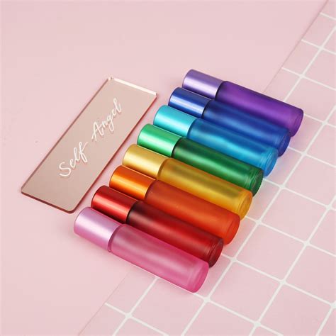 셀프천사 무지개 롤온 공병 앰플 세럼 에센스 아로마 오일 유리 공용기 케이스 위시버킷