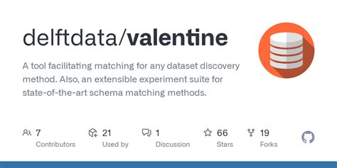 Github Delftdata Valentine A Tool Facilitating Matching For Any
