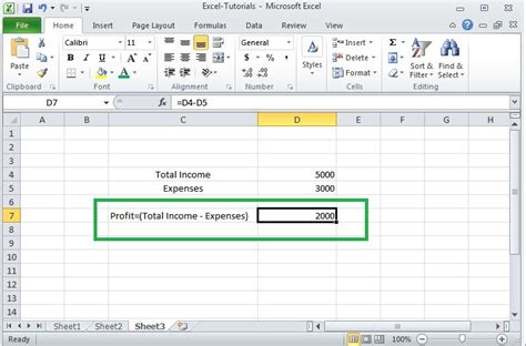 Method Of Subtraction In Excel W3schools