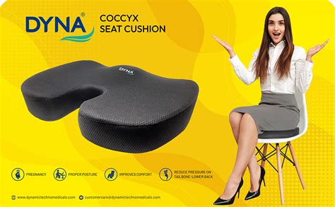 Dyna Coccyx Cushion Non Slip Orthopedic Seat Cushion For Tailbone