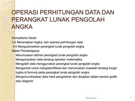 Belajar Excel Ppt