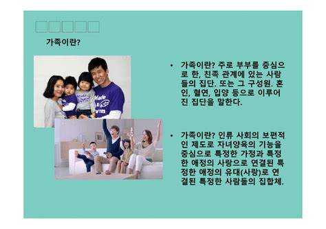 인간행동과 사회환경 가족의 형태 가족의 유형 가족의 종류 가족의 기능 가족 구조의 변화 과거의 가족형태 사회과학