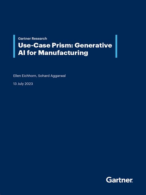 Use Case Prism Generative Ai For Manufacturing Pdf Risk Robotics