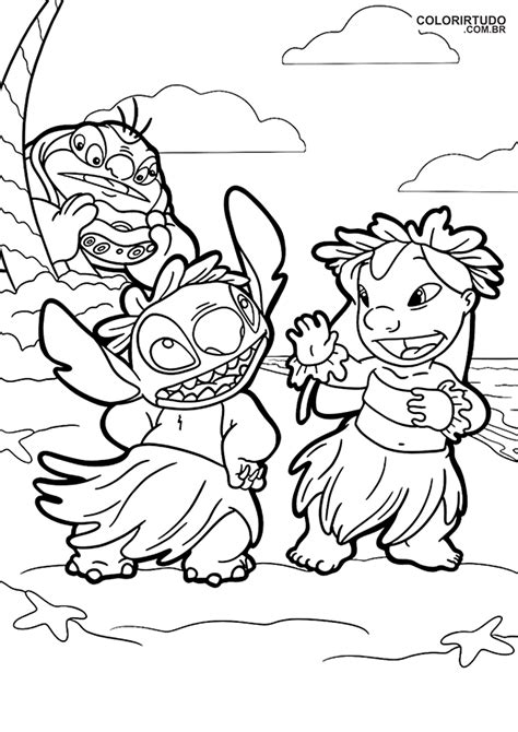 Desenho Do Lilo Stitch Para Colorir