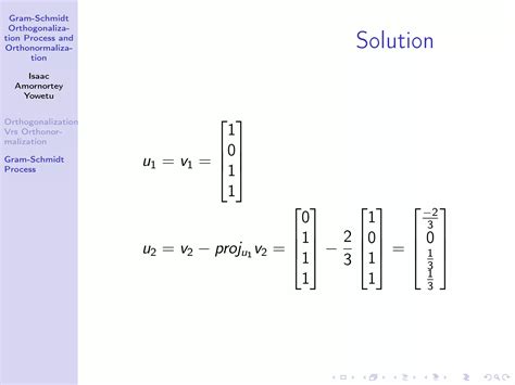 Gram Schmidt Orthogonalization Orthonormal Process Pdf