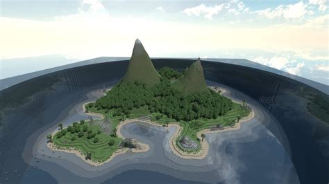 Minecraft The Sunken Island Custom Terrain Adventure Map Youtube
