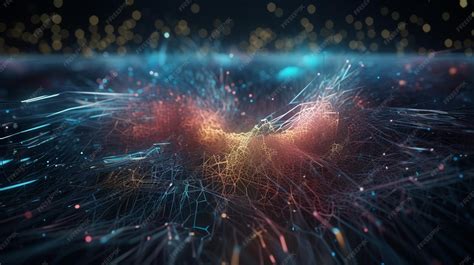 Premium Photo Network Connection Structure Digital Data Visualizationgenerative Ai