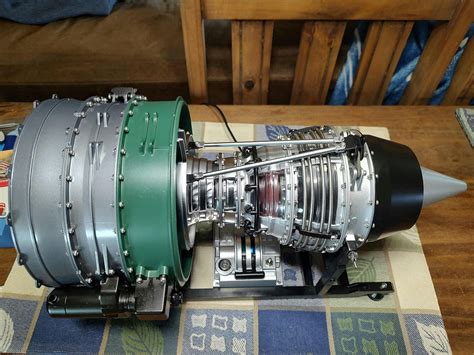 Teching 1 10 Full Metal Working Turbofan Engine Model Build Your Own Turbofan Engine That