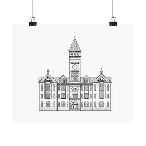 Clemson University Tillman Hall Print Mcwhorter Creative