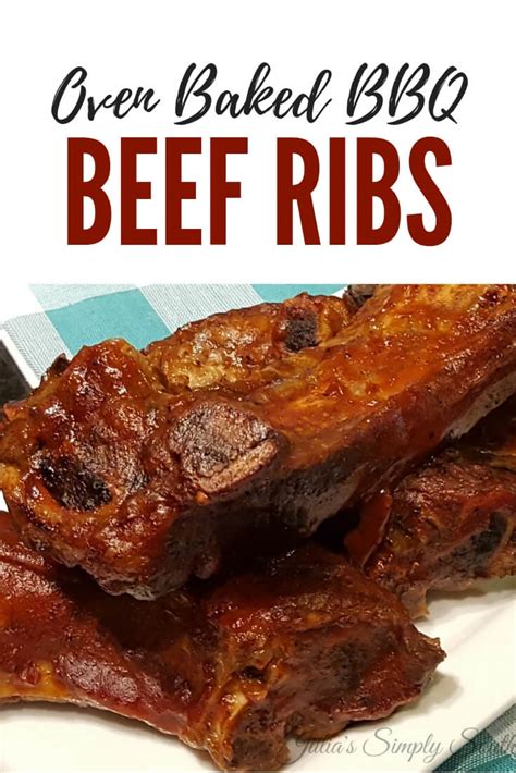Oven Baked Bbq Beef Ribs Julias Simply Southern