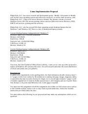 Linux Proposal Linux Implementation Proposal PhelpsTech LLC Has A New Research And
